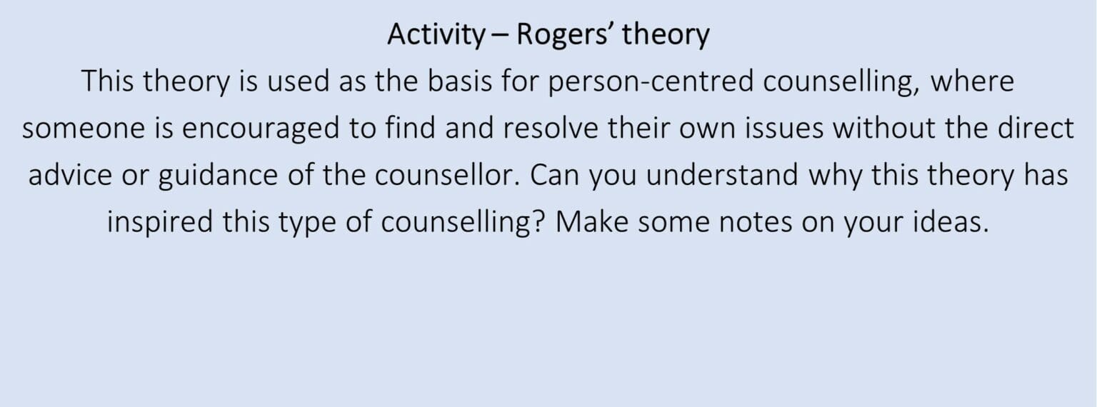 Humanistic theory of self | Maslow & Rogers, internal/external factors