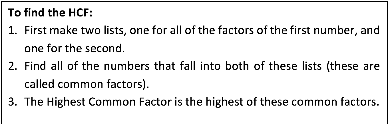 Factors and multiples | Highest & Lowest Common Factor, Examples