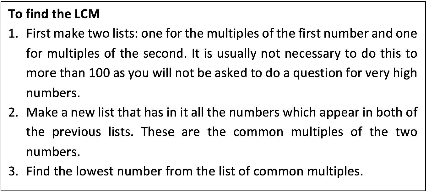 Factors and multiples | Highest & Lowest Common Factor, Examples